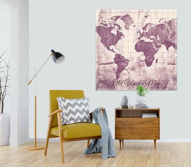 3D ROUTE MAP KEP37 World Map Character Wall Mural Decal Stickers Poster ...
