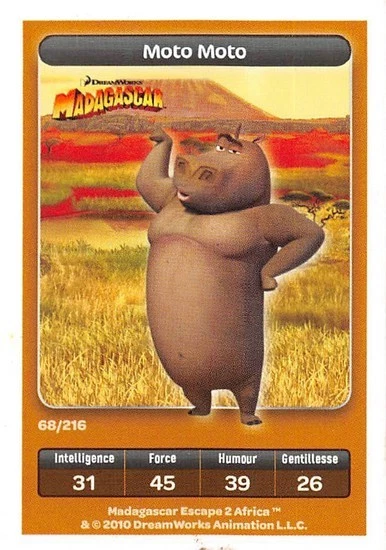 CARD CARREFOUR DREAMWORKS - Madagascar - Motorcycle N°68 $5.81 ...