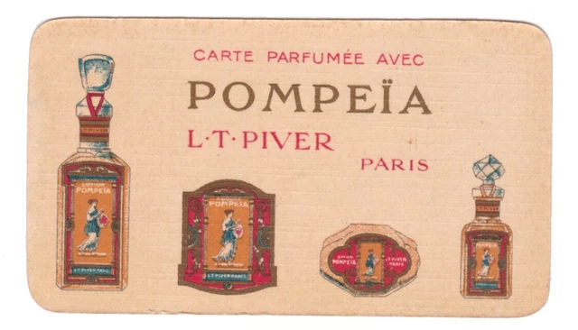 ANCIENNE CARTE PARFUMÉE Pompeïa L.t. Piver Paris 1928 EUR 2,65 ...