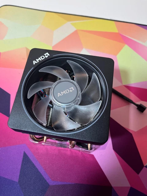 AMD WRAITH PRISM LED RGB Cooler Fan 4-Pin Connector Copper Base/Alum ...