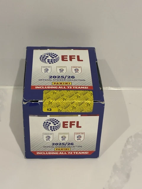 PANINI EFL 2025/26 Official Sticker Collection 72 Teams X36 Packs New ...