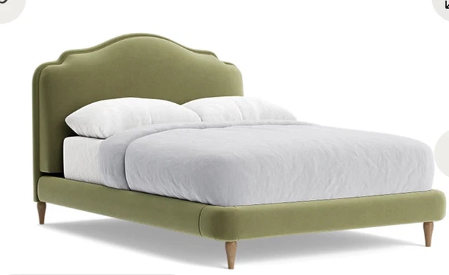 LOAF BED “SUGAR Puff King Size Bed In Gardening Glove Clever Velvet Rrp ...