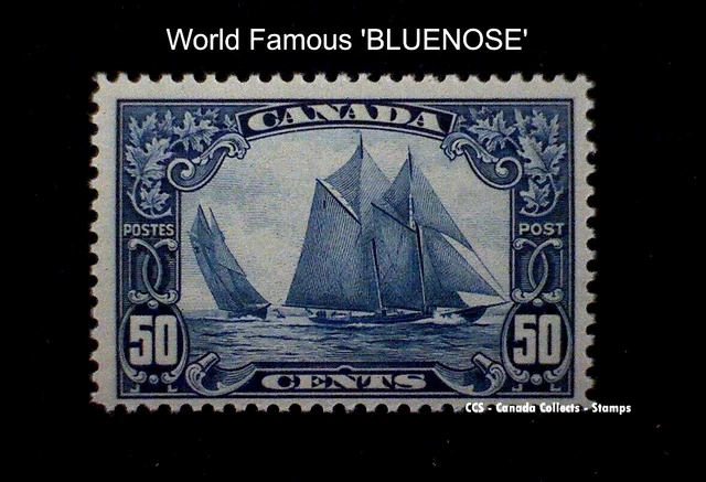 THE *BLUENOSE* SCOTT #158 MINT, NEVER HINGED - Canada's MOST FAMOUS ...