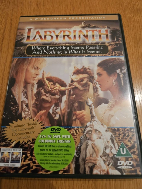 LABYRINTH DVD DAVID Bowie Includes Inside The Labyrinth Documentary £7. ...