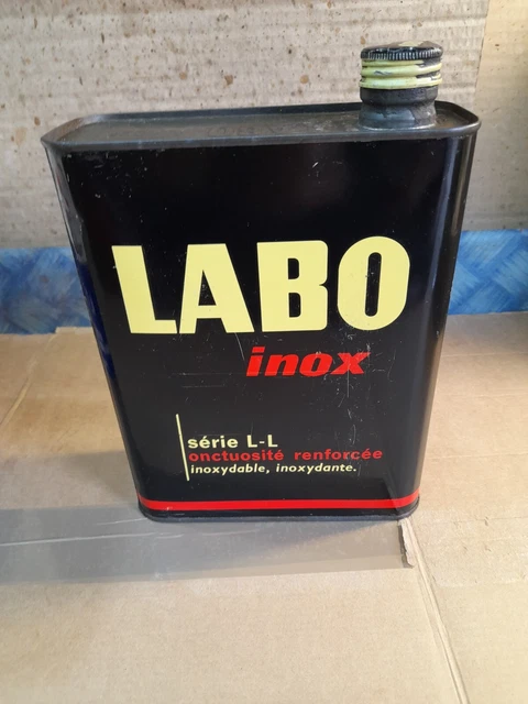 ANCIEN BIDON HUILE vide labo inox serie LL auto EUR 14,90 - PicClick FR