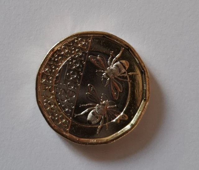 KING CHARLES III 2025 £1 Coin UK One Pound Bee -170k . from new bag £3. ...