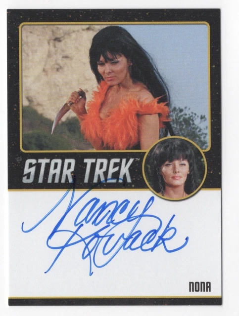 CARTE AUTOGRAPHE NANCY Kovack as Nona STAR TREK 50th Anniversary TOS ...