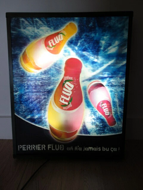 PERRIER FLUO : Enseigne D’interieur Lumineuse A Effet 3D – Boisson ...