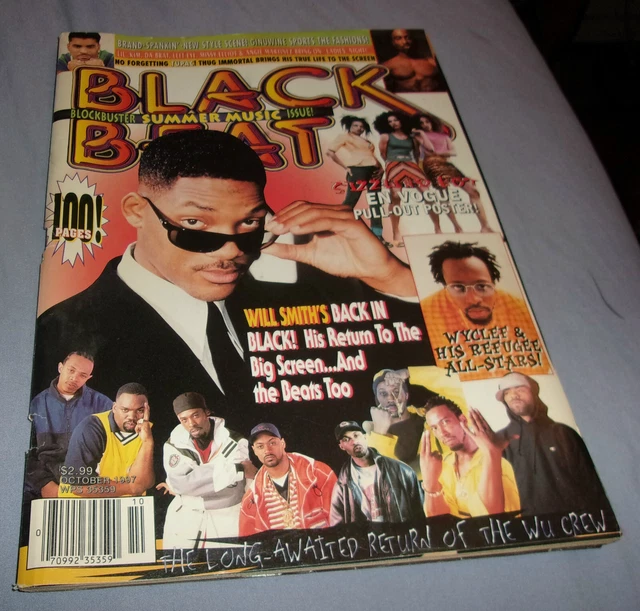 BLACK BEAT MAGAZINE Will Smith En Vogue Wyclef Jean Ginuwine Tupac Wu ...