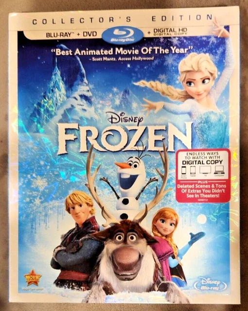 DISNEY FROZEN (BLU-RAY + DVD + Digital HD) 2014 Collectors Edition, NEW ...
