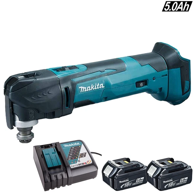 MAKITA DTM51Z 18V LXT Oscillating Multi Tool with 2 x 5.0Ah Batteries ...