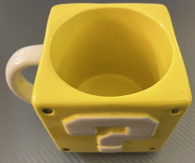 OFFICIAL NINTENDO SUPER Mario Bros Question Mark Block Yellow Coffee ...