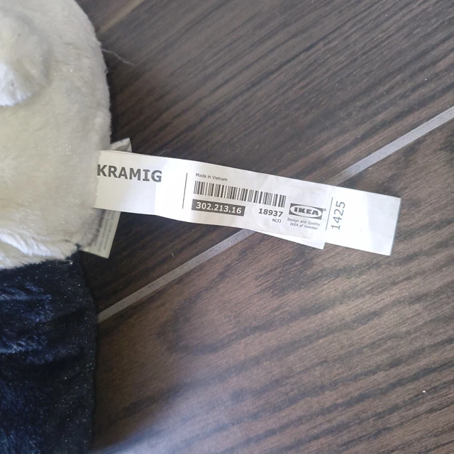 IKEA KRAMIG PANDA Soft Toy 12" Plush Teddy Bear Cuddly Comforter ...