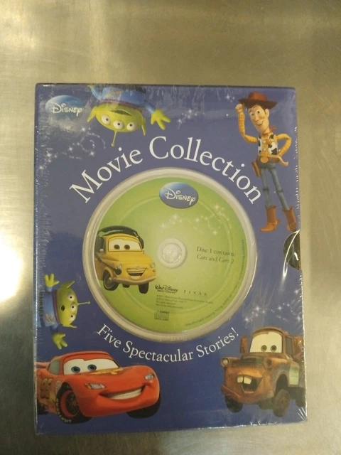 DISNEY MOVIE COLLECTION Books And Dvds Toy Story Trilogy And Cars 1&2 ...