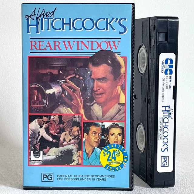 ALFRED HITCHCOCK'S REAR Window - Vintage VHS Tape Movie - 1954 - FREE ...