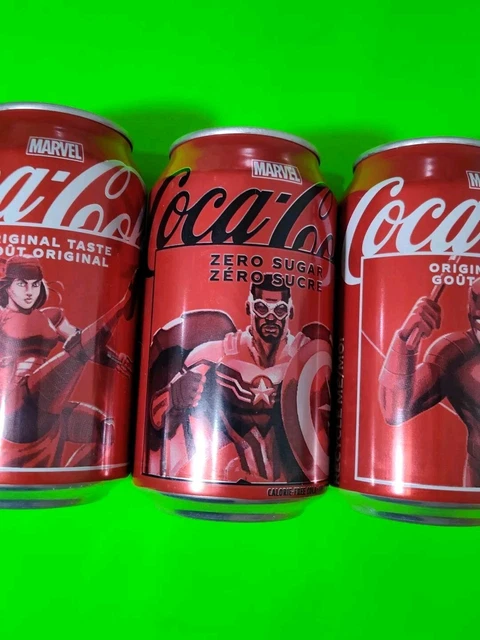 LOT COKE COCA COLA CAN 2024 Marvel EDITION Dare Devil Opened Empty ...