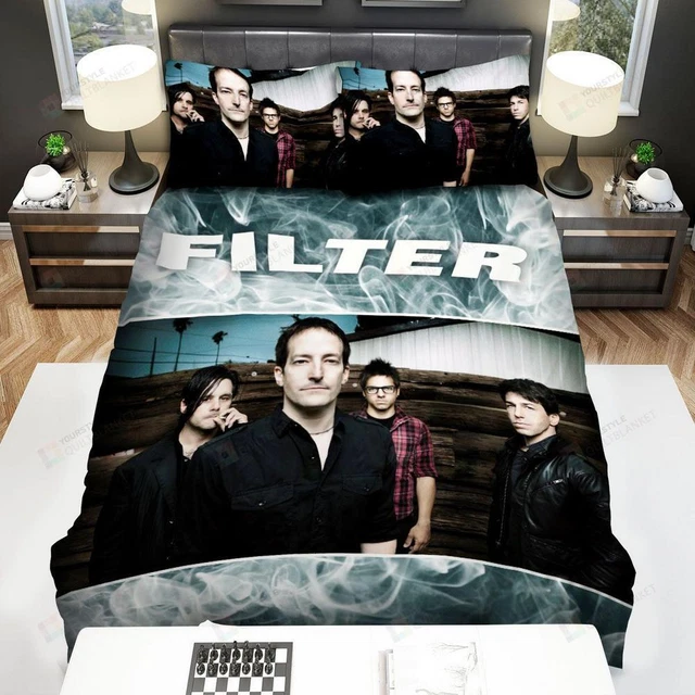 MUSIC FILTER BAND Photoshoot Of Filter Quilt Duvet Cover Set Queen ...