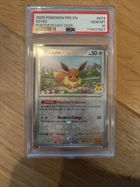 2025 POKEMON PRE En-Prismatic Evolutions Pokemon Day 2025 #074 Eevee ...