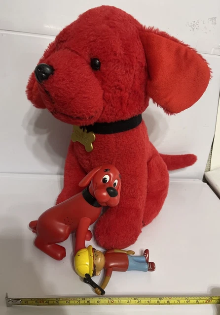 CLIFFORD THE BIG red dog plush & plastic figures £5.40 - PicClick UK