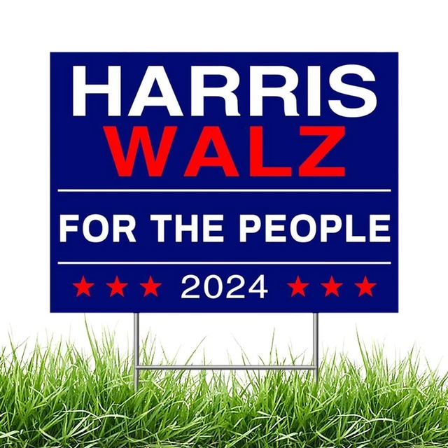 HARRIS WALZ 2024 Yard Sign, Kamala Harris Tim Walz Waltz for President ...
