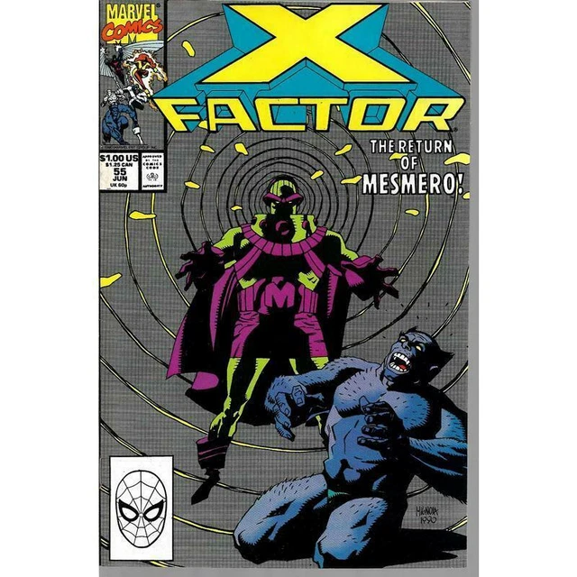 X-FACTOR #55 MARVEL Comics June 1990 x-men comic books Cyclops Beast Mesmero £3.99 - PicClick UK