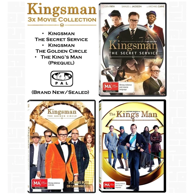 KINGSMAN | COMPLETE Movie Collection (DVD, 3-Disc) PAL Region 4 [NEW ...