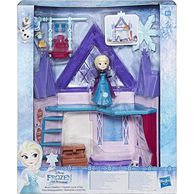 FROZEN DISNEY PRINCESS ROYAL Mini-Poupee House and Mini Elsa Doll ...