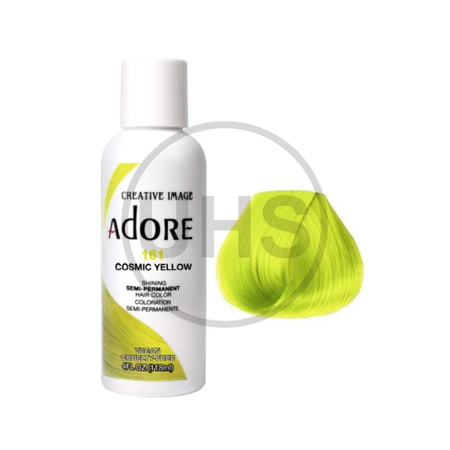 ADORE SEMI PERMANENT Cosmic Yellow Hair Colour 161 - 118ml | AUS SELLER ...