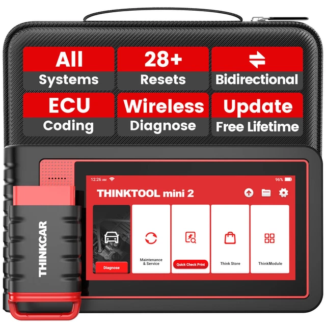 THINKCAR THINKTOOL MINI 2 OBD2 Car Diagnostic Scanner Tool All System ...