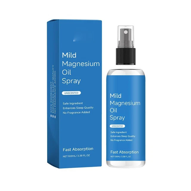 MAGNESIUM OIL SPRAY - 100ml - Extra Strength - 100% Pure & Unscented ...