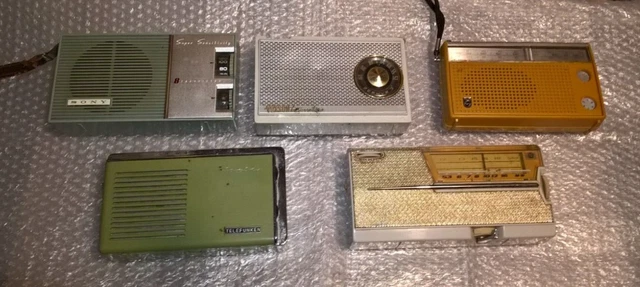 RADIO TRANSISTOR ANNI 60 70 Lotto Di 5 Pezzi EUR 50,00 - PicClick IT