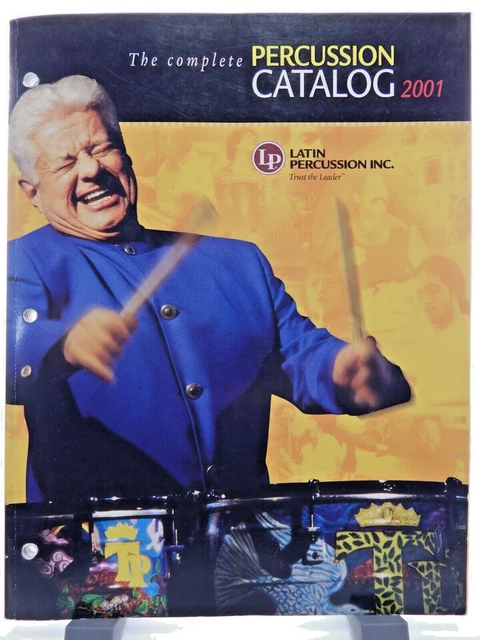 LATIN PERCUSSION LP Martin Cohen Vtg 2001 Original Color 120 Pg Catalog ...