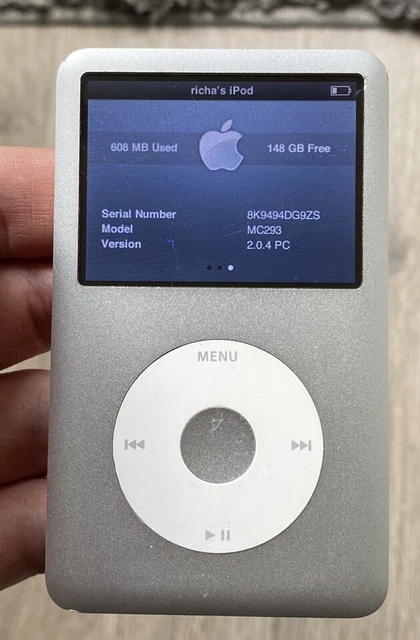 APPLE IPOD CLASSIC 7th Generation Silver 160GB - £89.99 - PicClick UK