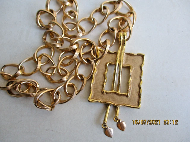 ANCIEN COLLIER SIGNÉ DOLCE VITA vintage antique costume jewelry ...