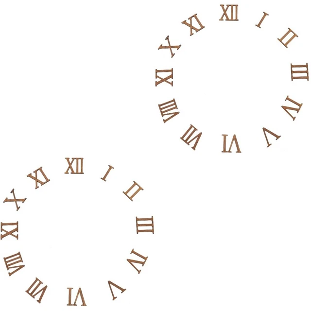 24 PCS CLOCK Numbers Kit Roman Numerals Shape Ornaments Movement £17.89 ...
