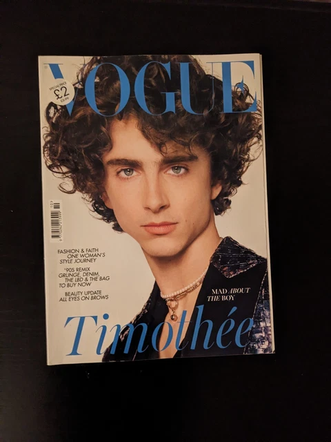 BRITISH VOGUE MAGAZINE October 2022 Timothee Chalamet Cover £2.00 ...