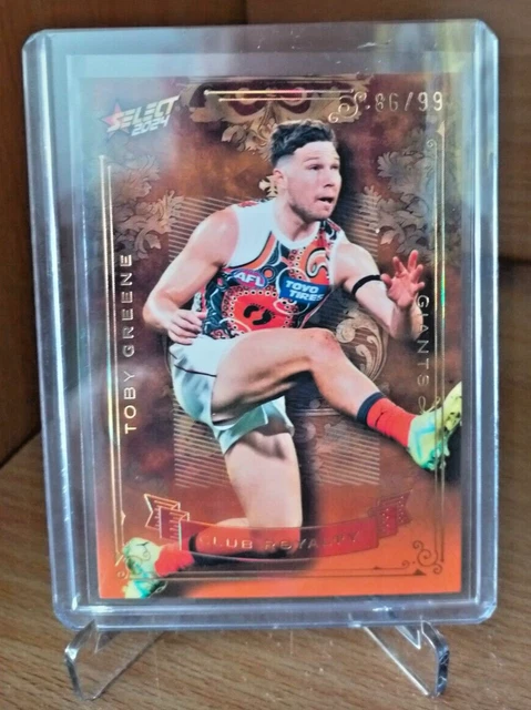 2024 AFL SELECT Club Royalty Toby Greene 86/99 GWS GIANTS $19.95 ...