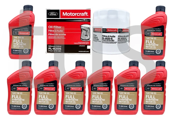 FULL SYNTHETIC GENUINE Motorcraft Oil Change kit for 2022 Ford F750 7 ...