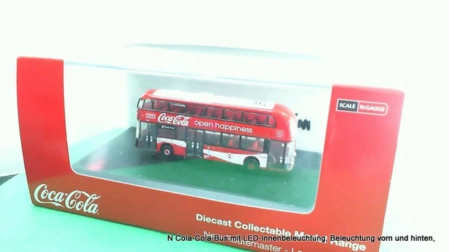 COLA-COLA-BUS MIT LED-INNENBELEUCHTUNG, Beleuchtung vorn und hinten ...