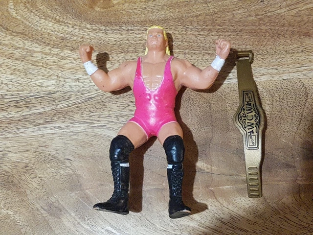 WWF WWE WCW Sid Justice Vicious Galoob Wrestling Action Figure Pink Uk ...
