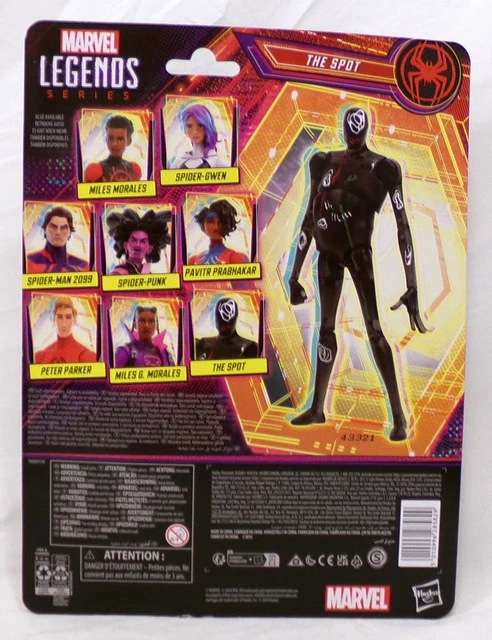 HASBRO MARVEL LEYENDA Cruzado The Spider-Verse Ventilador Canal Spot 6 ...