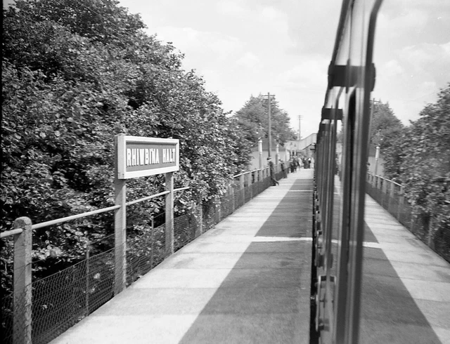ORIGINAL 35MM RAILWAY negative: Rhiwbiwa halt station 1963 £6.00 ...