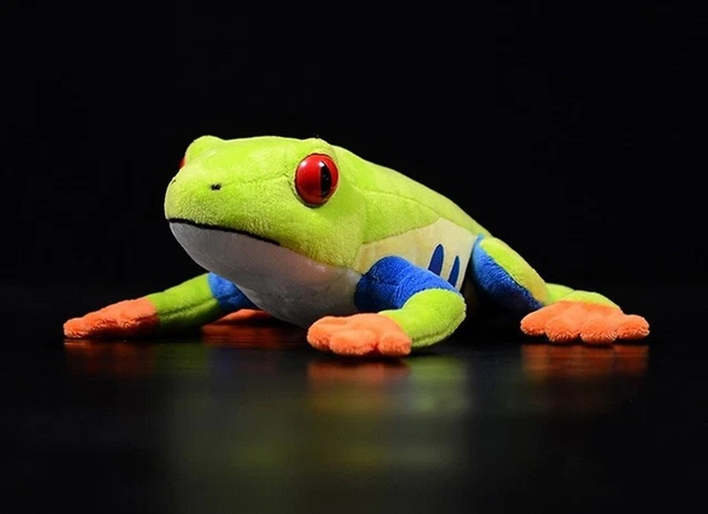RED EYED TREE Frog 8 Inch Stuffed Animal Plush Toys Toddler Doll Kids ...