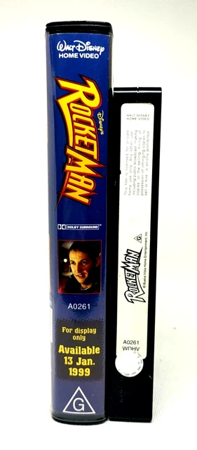 ROCKETMAN VHS PAL Extremely Rare Walt Disney EX-RENTAL Clamshell TESTED ...