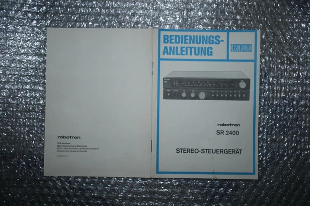 DDR RFT VEB Robotron Sömmerda SR 2400 Bedienungsanleitung EUR 10,00 ...