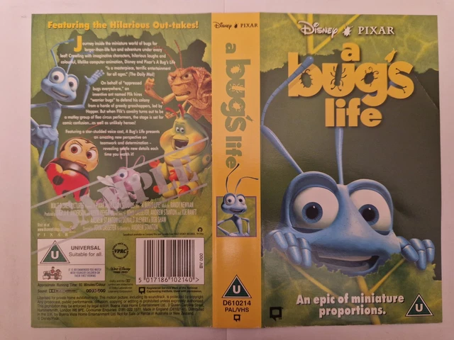 A BUG'S LIFE - Disney / Pixar - Promo Sample Video Sleeve/Cover #B17791 ...