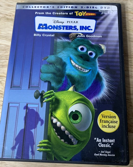 MONSTERS, INC. (DVD, 2002, 2-Disc Set, Collectors Edition) $11.21 ...