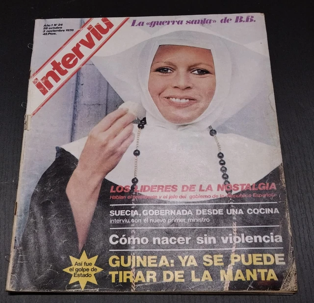 REVISTA INTERVIÚ, Nº24, octubre de 1976, La "guerra santa" de Brigitte ...