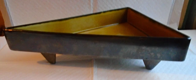 BESWICK 1960S-70S MODERNIST Triangular Footed DISH shape 1985 Albert ...