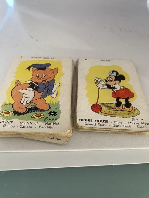 TRES ANCIEN JEU de cartes WALT DISNEY EUR 15,00 - PicClick FR